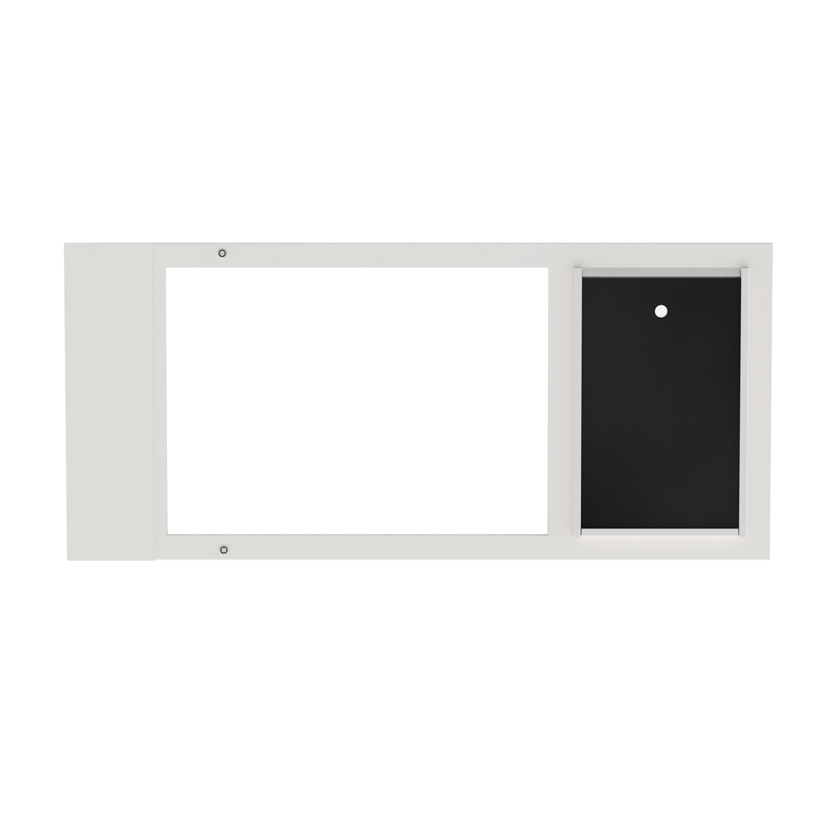 Dragon Sash Window Pet Door: Sturdy and Insulated for All-Weather Comfort!